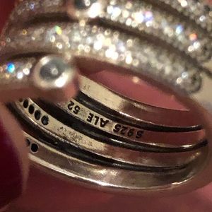 Pandora | Jewelry | Authentic Pandora Shimmering Ocean Ring | Poshmark